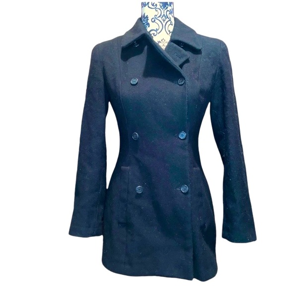 J. Crew | Jackets & Coats | J Crew Pea Coat Navy Blue | Poshmark
